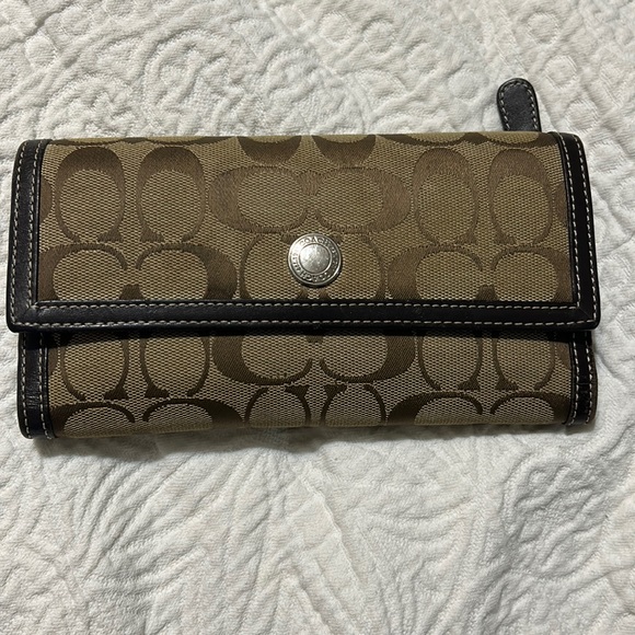 Coach | Bags | Coach Wallet With Checkbook Holder | Poshmark